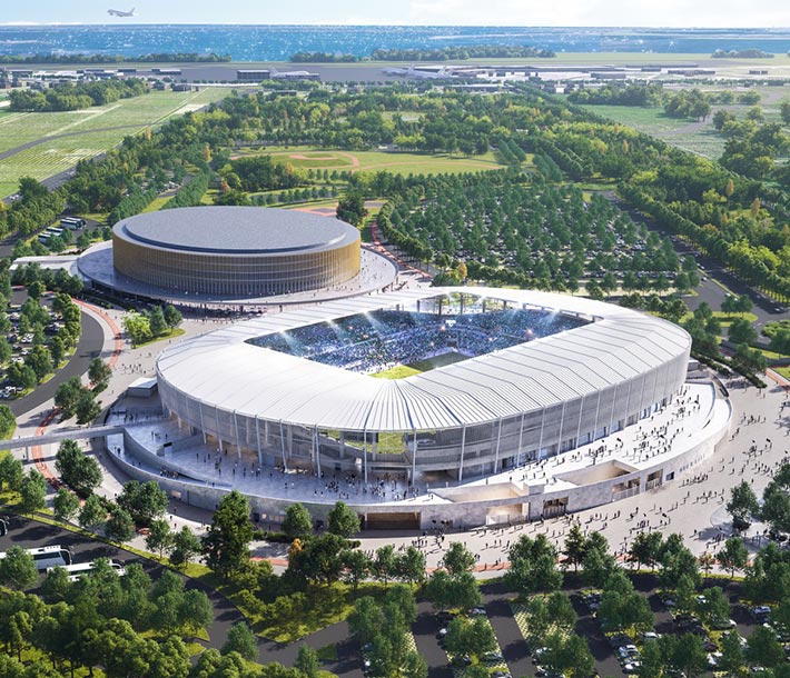 Serie A stadium by Populous, Venice, Italy