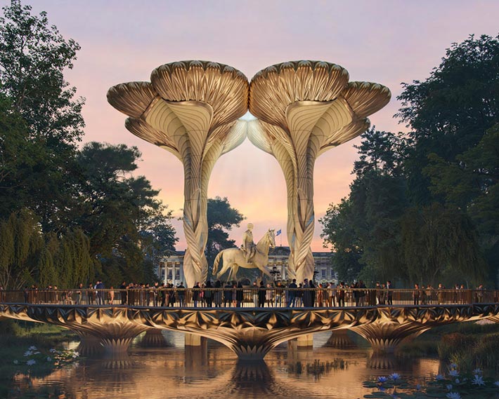 Queen Elizabeth II Memorial by Heatherwick Studio, London, UK